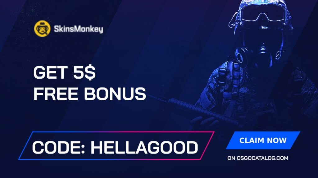 SkinsMonkey Promo Code 2025 "HELLAGOOD" | Get Free 5$